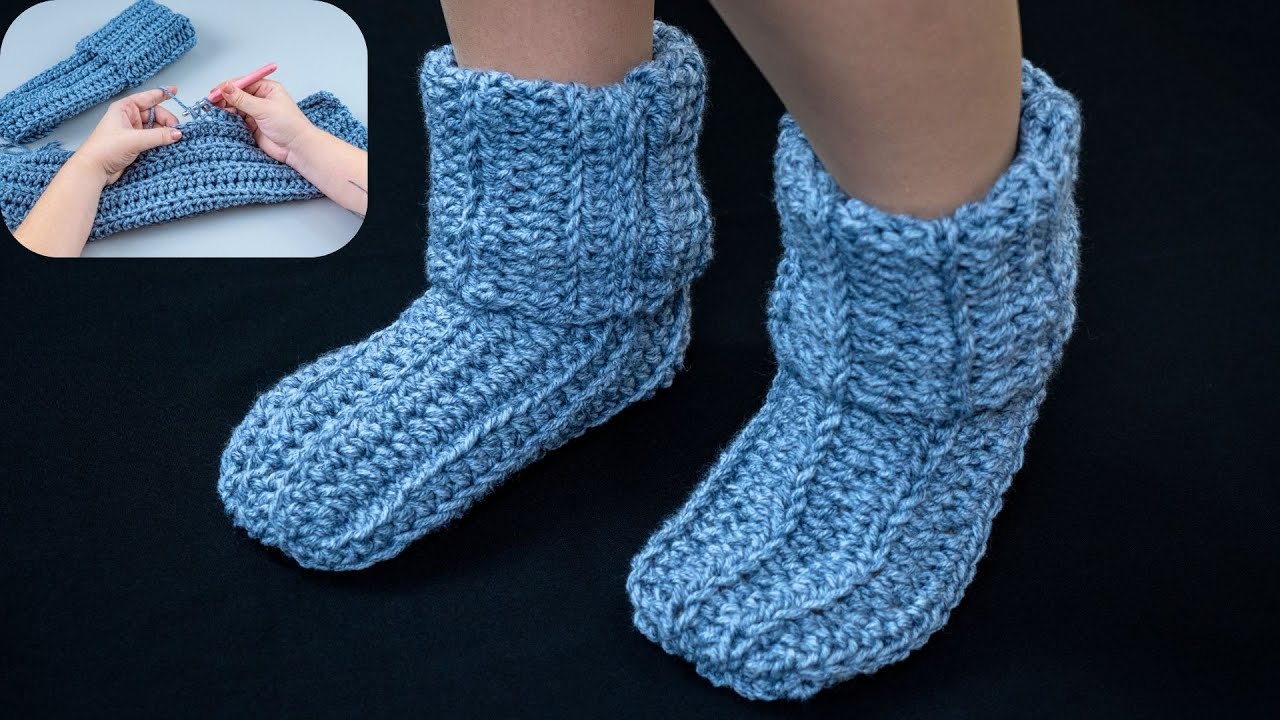 The simplest crochet socks for beginners! - YouTube