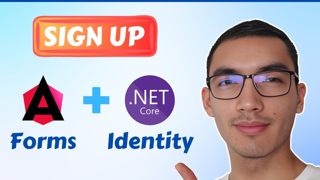 Angular Sign-up Form: ASP.NET Core Identity / EF8 SQL Server - YouTube