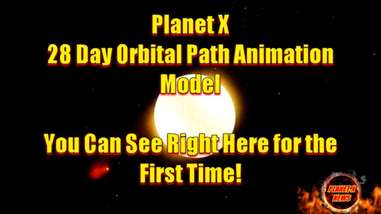 #PlanetXNews - 28 Day Orbital Path Model Animation - See it here Right ...