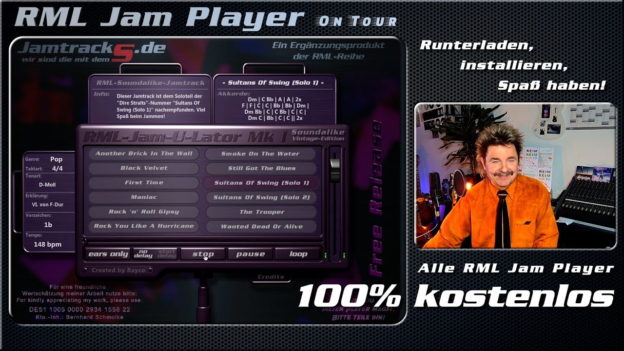 Alle RML Jam-Player 100% gratis! - Folge 04 Sultans Of Swing - YouTube