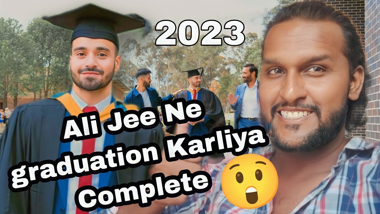 Finally Syed Ali jee Ne Graduation 🎓 Complete Karliya | 2023 @AliJee ...