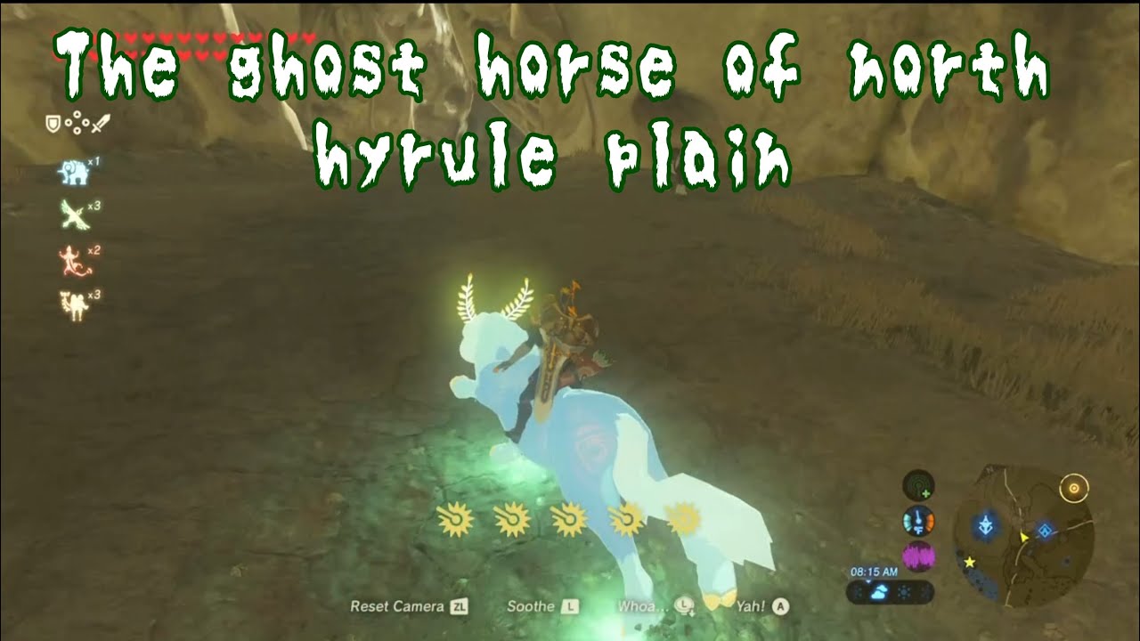 Loz botw saw the ghost horse of north hyrule plain! - YouTube