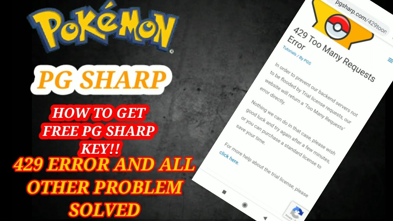 NEW PG SHARP KEY, 429 error solved,how to get pg sharp key|World gaming ...