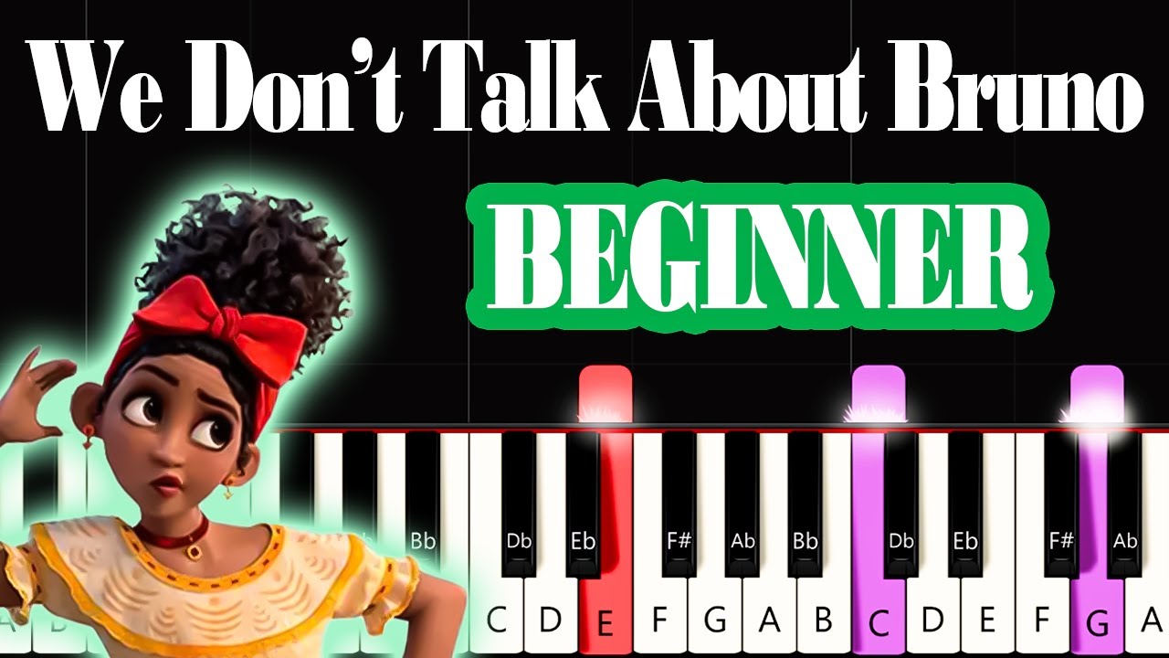 We Don't Talk About Bruno - Encanto | Easy PIANO TUTORIAL - YouTube