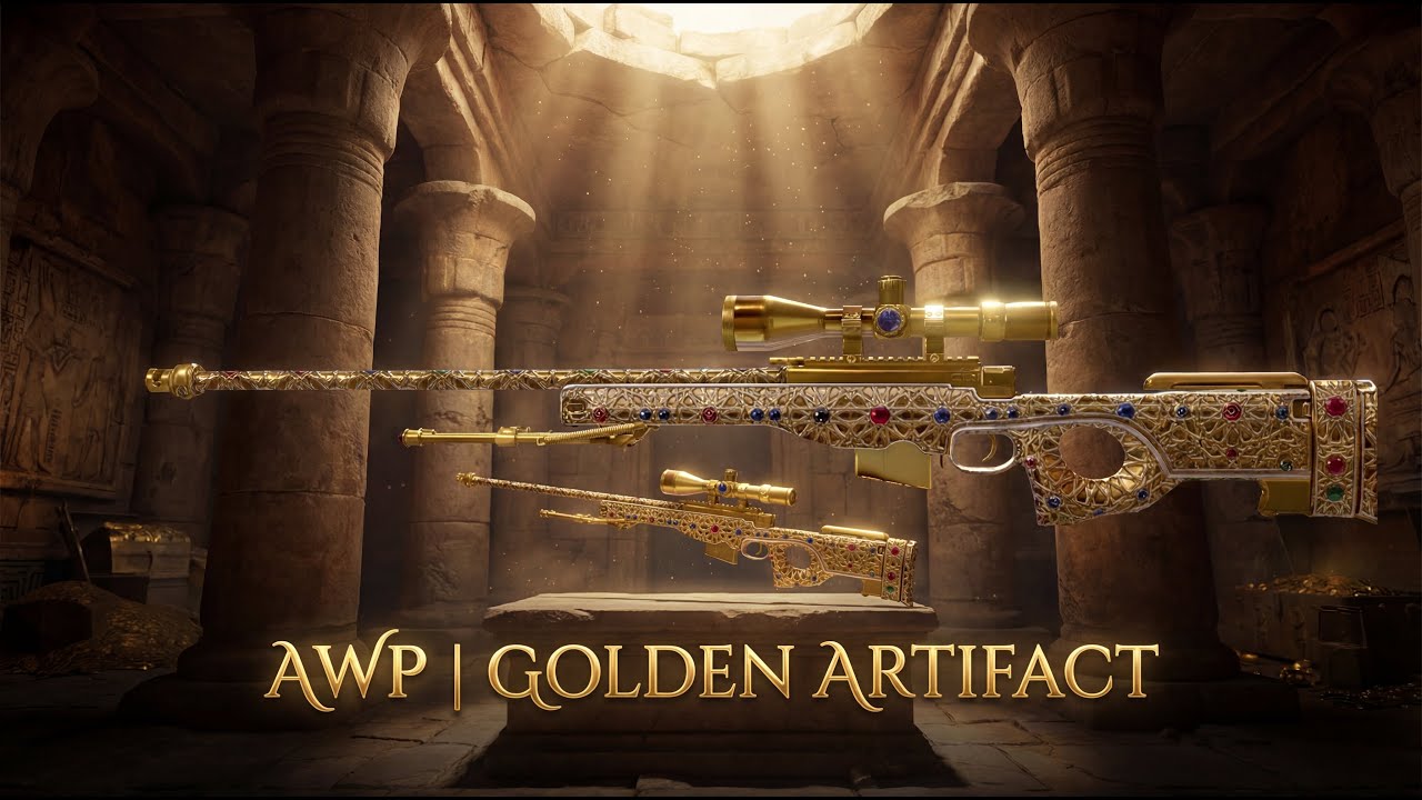 CS2 Workshop Skin: AWP | GOLDEN ARTIFACT - Vote Now on Steam! - YouTube
