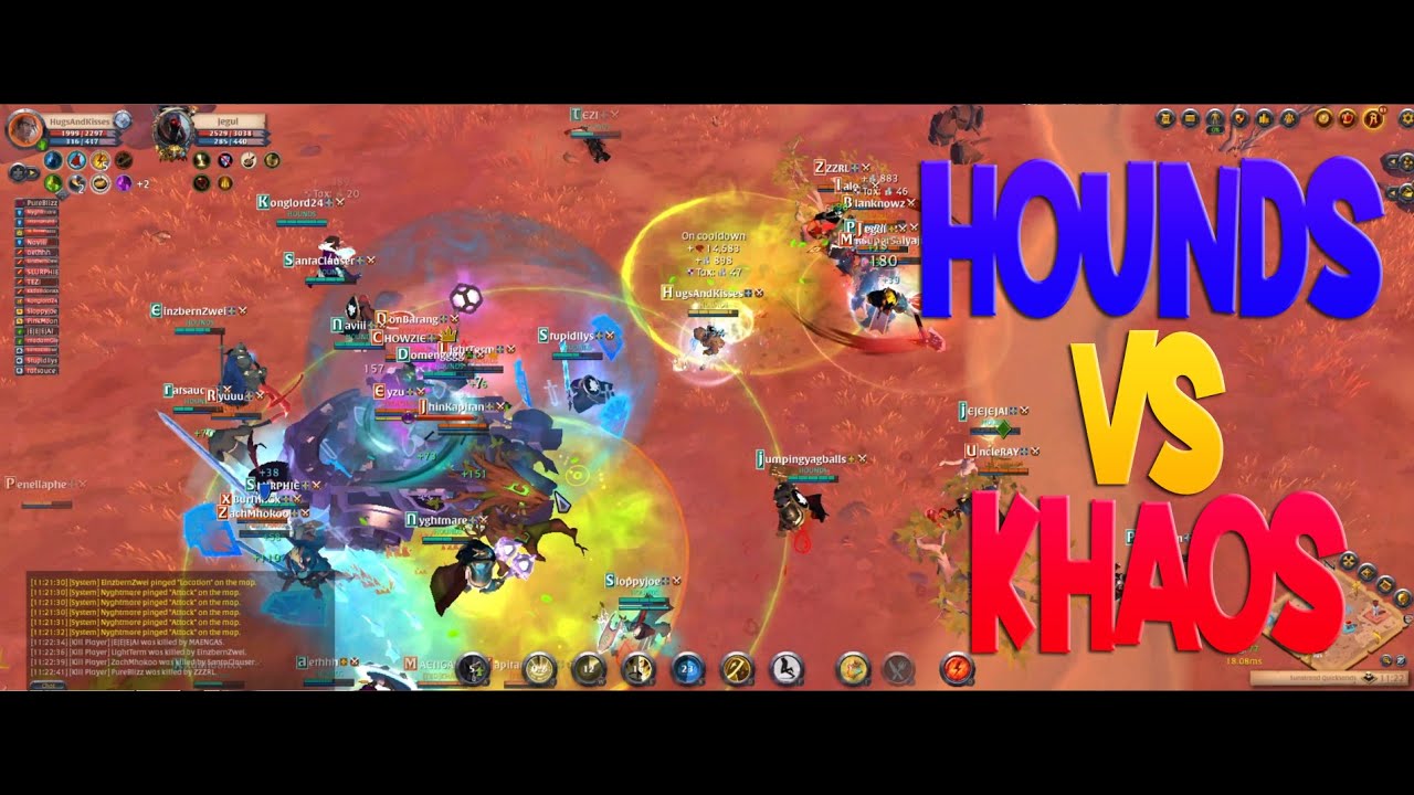 XOXO ALBION ONLINE | HOUNDS VS KHAOS/SOUTH PH | POV | HALLOW FALL - YouTube