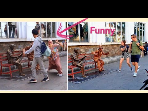 BEST STATUE PRANK, COWBOY PRANK, JUST FOR LAUGHING, JAKARTA INDONESIA ...