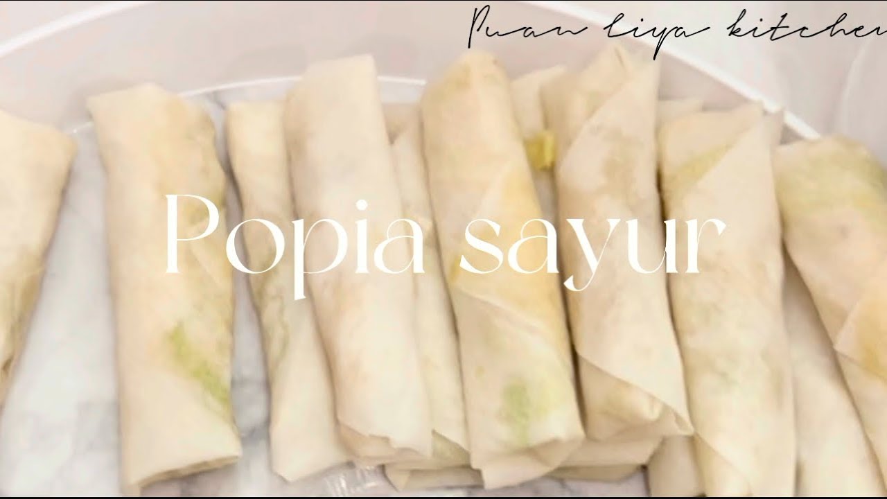 Cara membuat Popia sayur campur isi ayam - YouTube