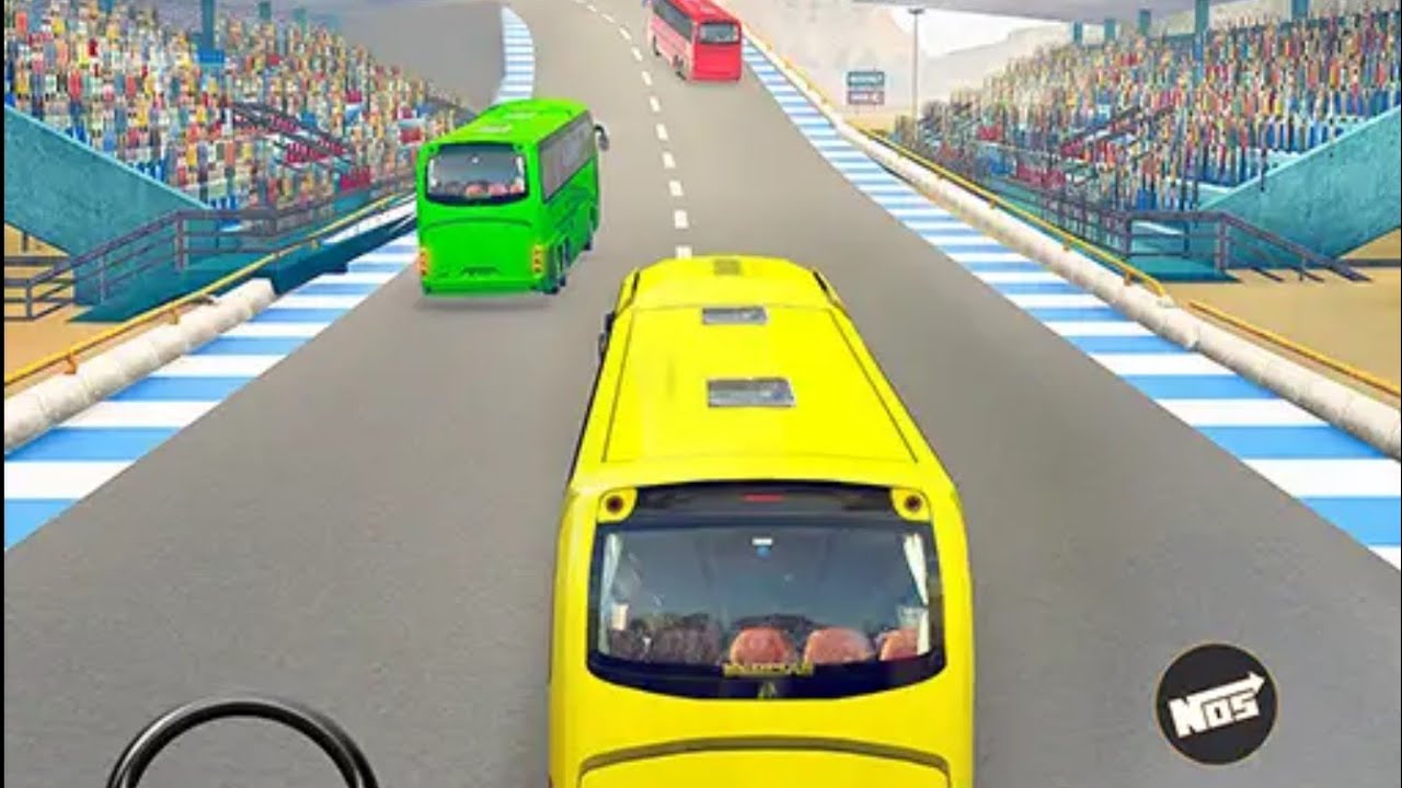 bus racing/bus racing game - YouTube