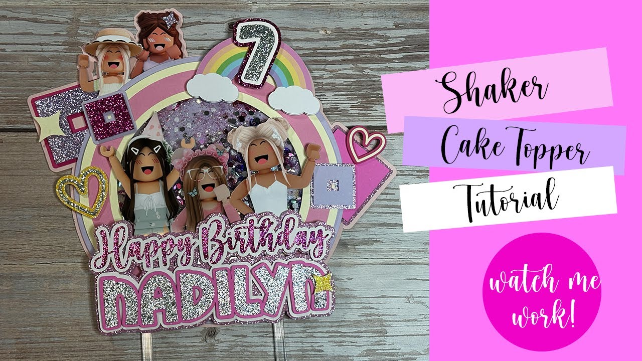 DIY Girl Roblox Shaker Cake Topper | Watch Me Work! - YouTube