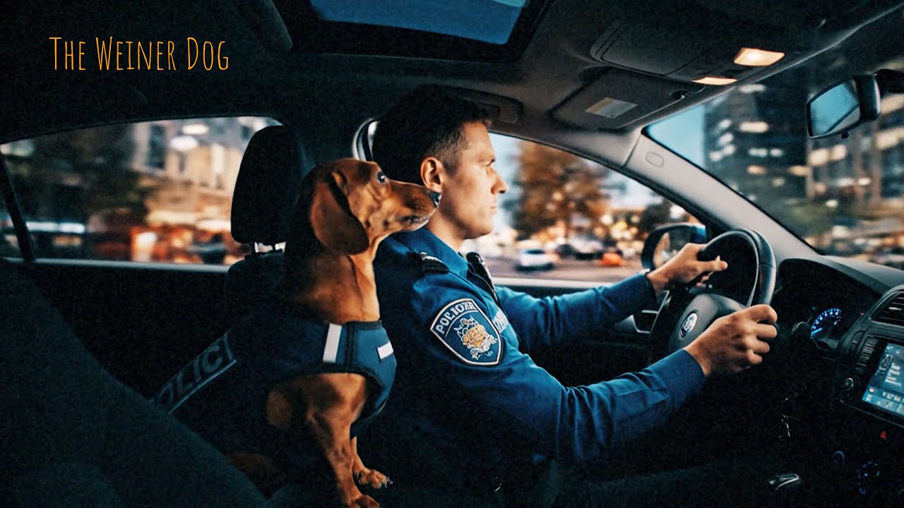 Mini Dachshund Becomes A Police Dog In Hot Persuit - YouTube