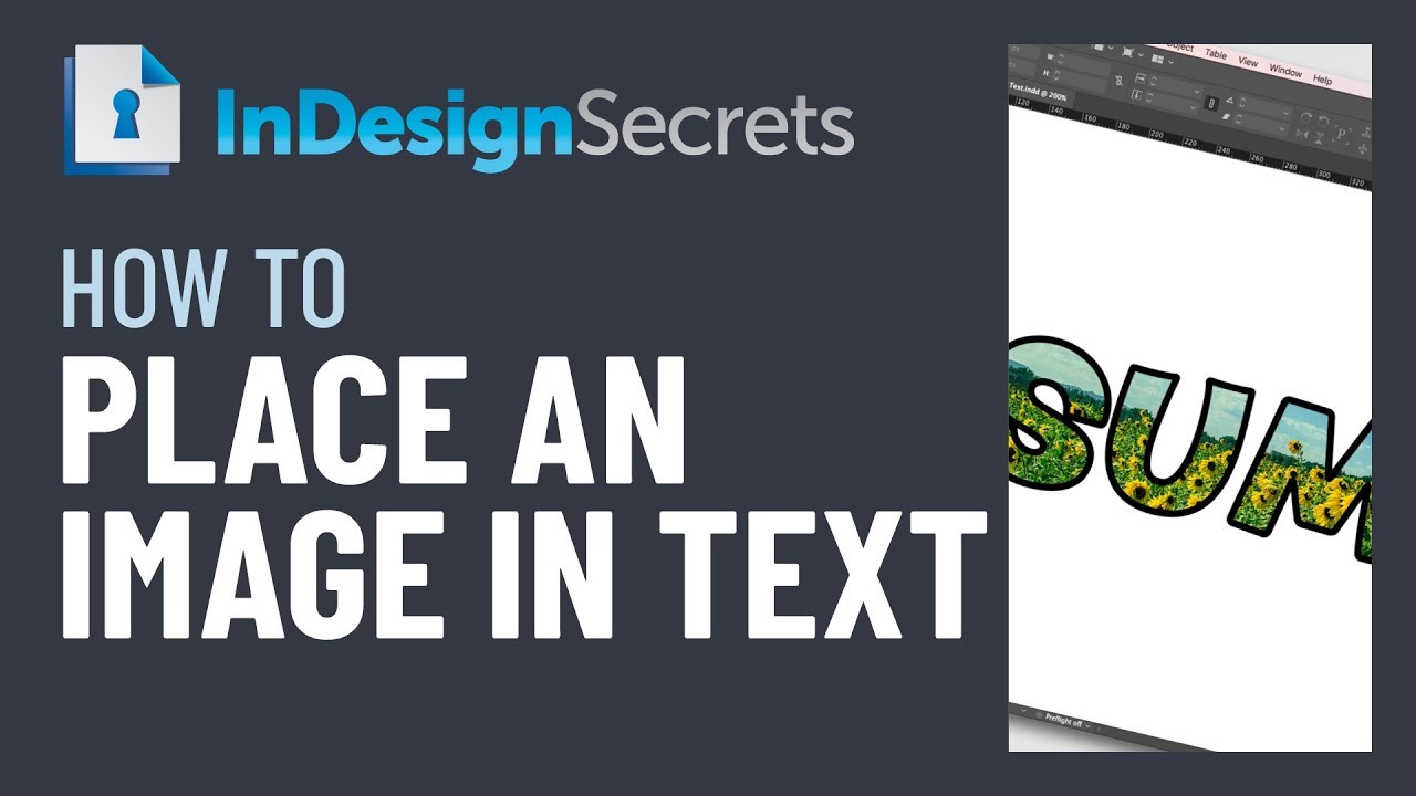 InDesign How To Place An Image In Text Video Tutorial YouTube InDesign How To Place An Image In Text Video Tutorial YouTube