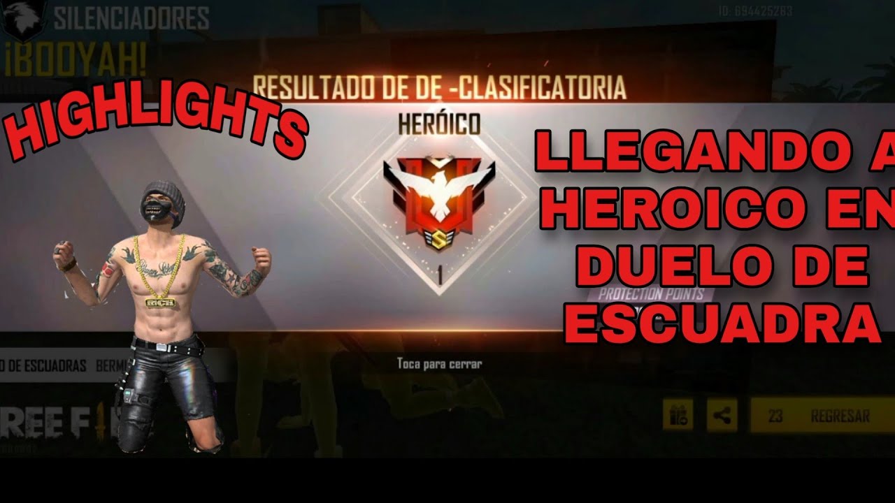 ASI LLEGUE A HEROICO EN DUELO DE ESCUADRAS // HIGHLIGHTS FREE FIRE // BANNED FF - YouTube