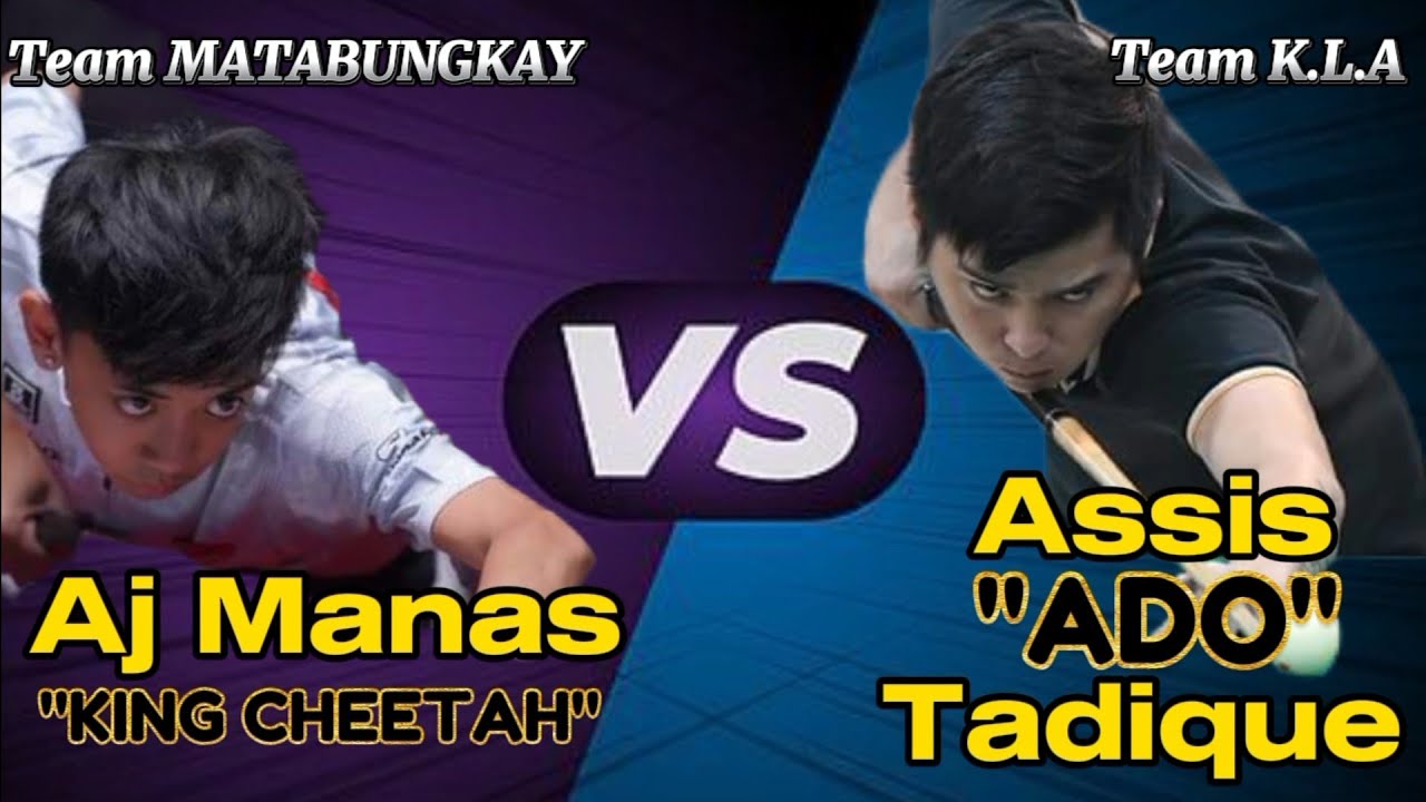 Aj "KING CHEETAH" Manas 🆚 Assis "ADO" Tadique 🎱 10 balls parehas 🎱 Race 18 🔥 - YouTube