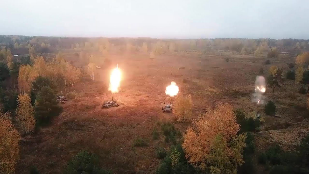 Russian 240 mm mortars 2S4 "Tyulpan" in action - YouTube