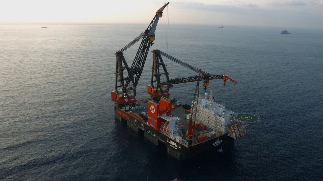 The Leviathan platform has arrived in Israel! - YouTube