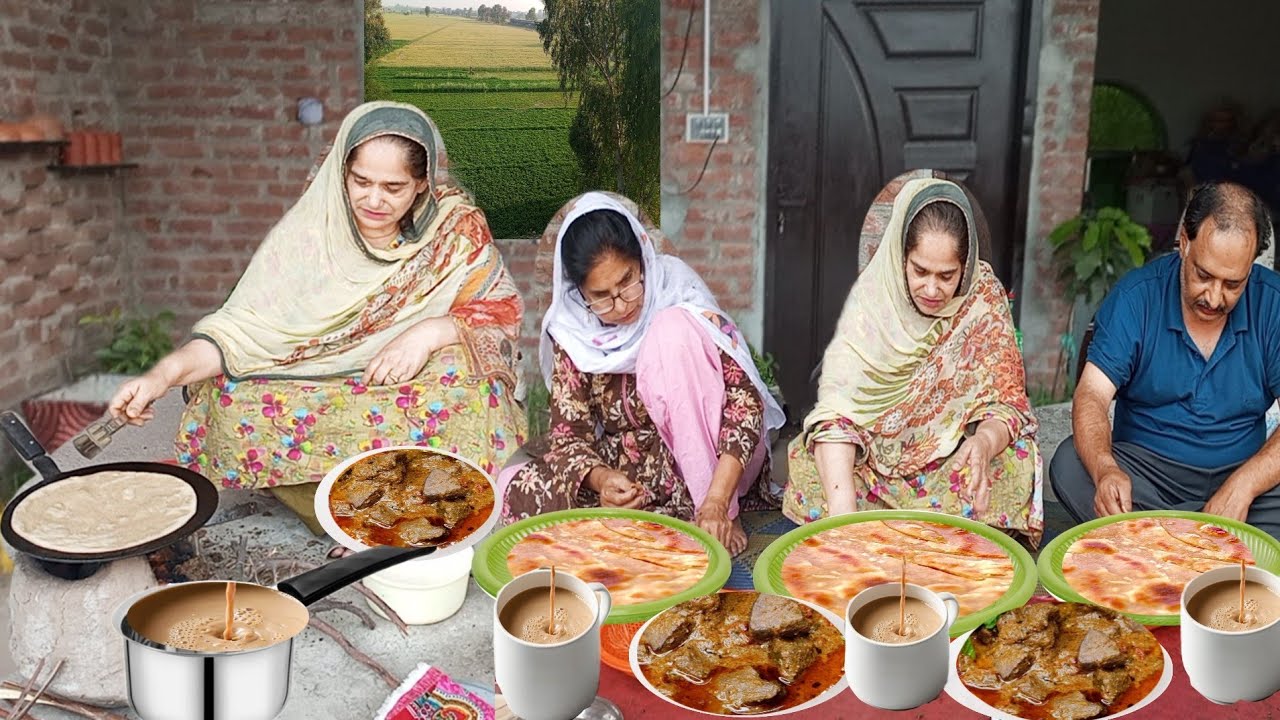 Village Breakfast Routine | Masala Kaleji Recipe | Irma's family vlog ...