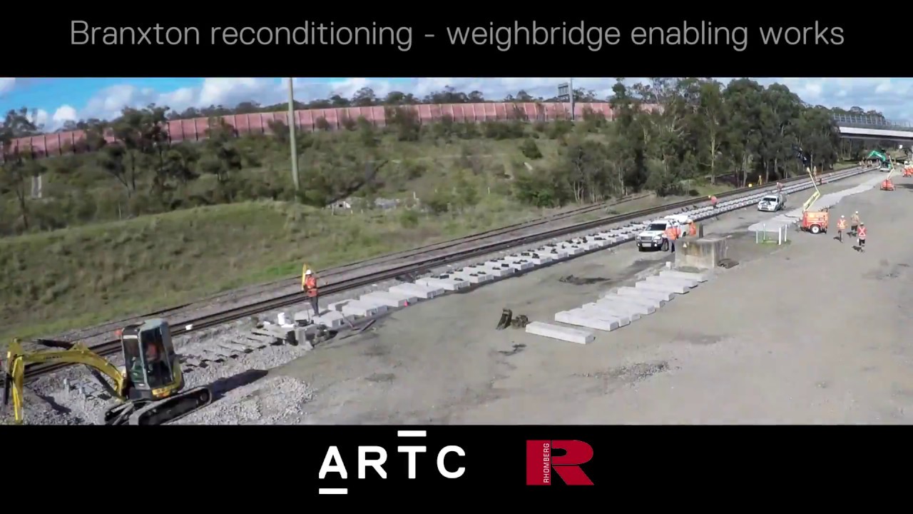 ARTC non-ballasted weigh bridge installation Branxton NSW - Australian ...