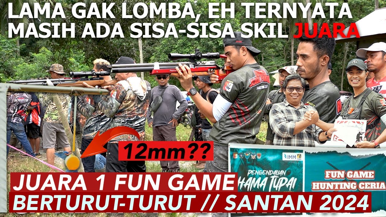 LOMBA NEMBAK STANDING 30MTR DI ACARA FAN GAME HUNTING CERIA // JUARA 1 ...