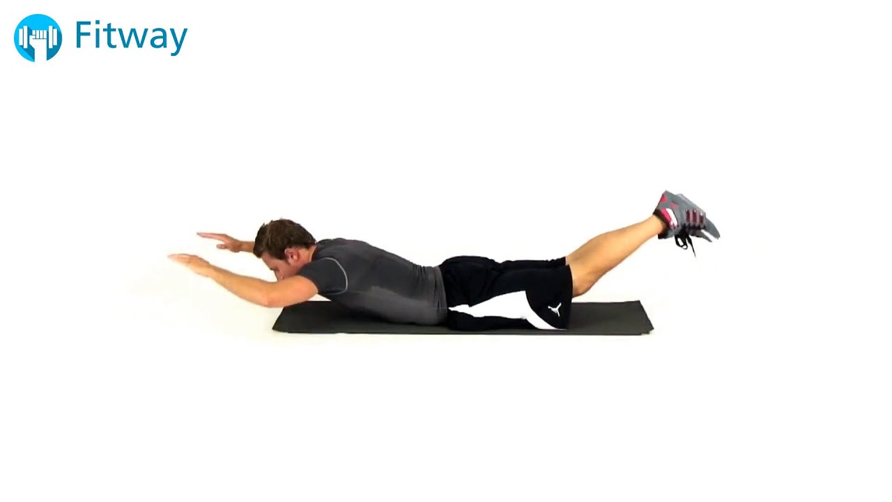 How To Do: Bodyweight Superman | Back Workout Exercise - YouTube