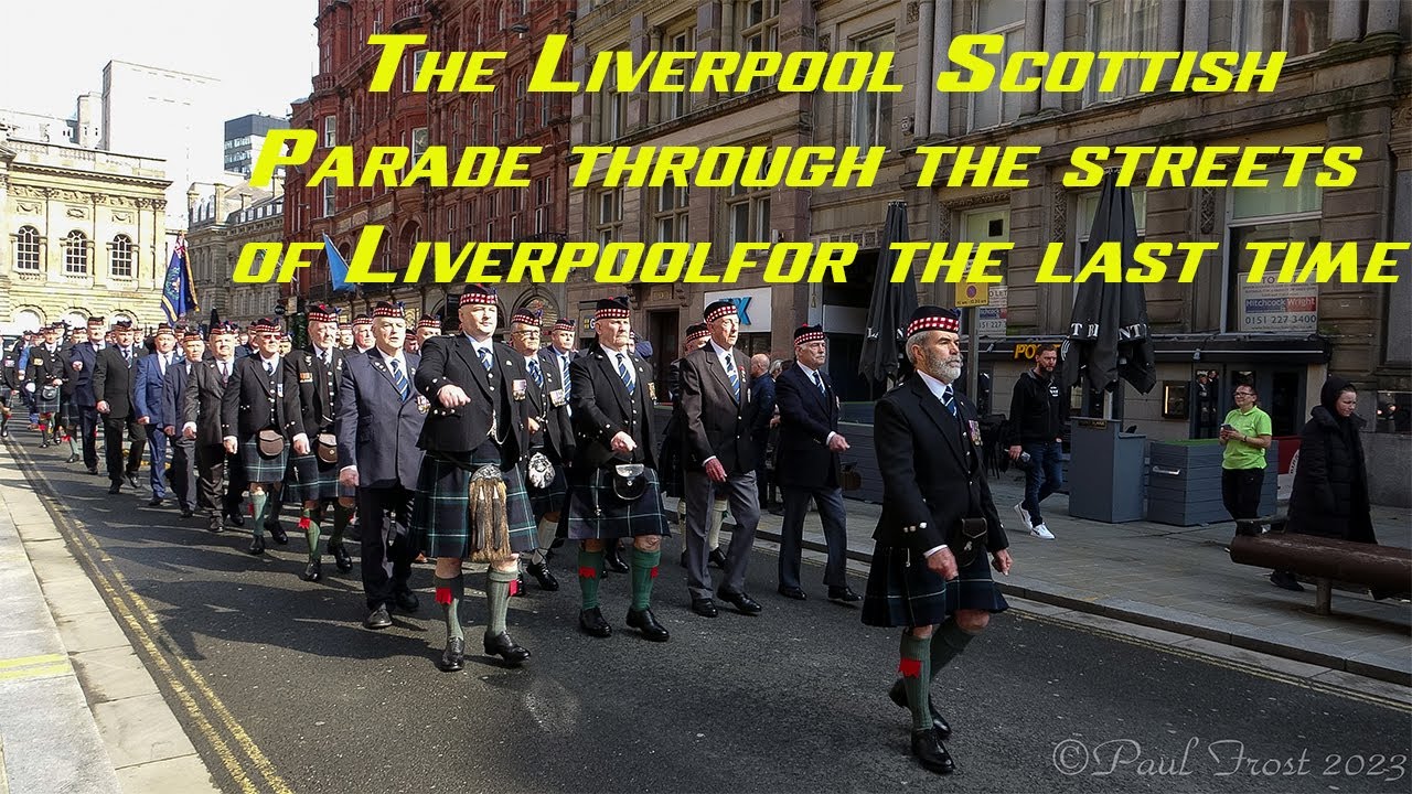 The Liverpool Scottish Regimental Association parade in Liverpool for ...