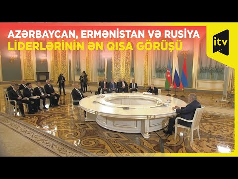 İlham Əliyev, Vladimir Putin və Nikol Paşinyan arasında üçtərəfli görüş keçirilib