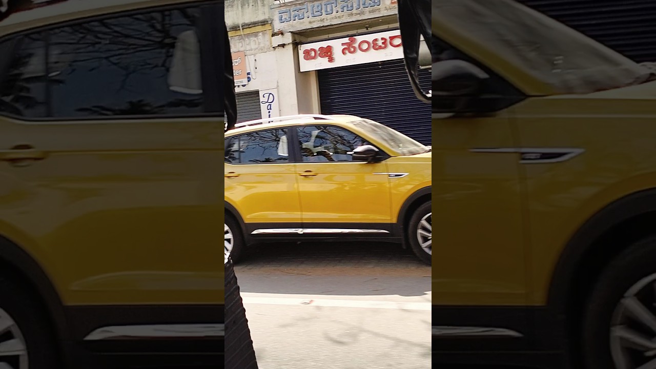 golden yellow color car #beautiful #car #goneviral #viralvideo # ...