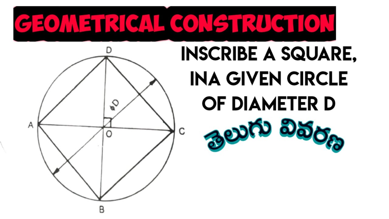 how to solve geometry problems step by step||how to draw inscribe a ...