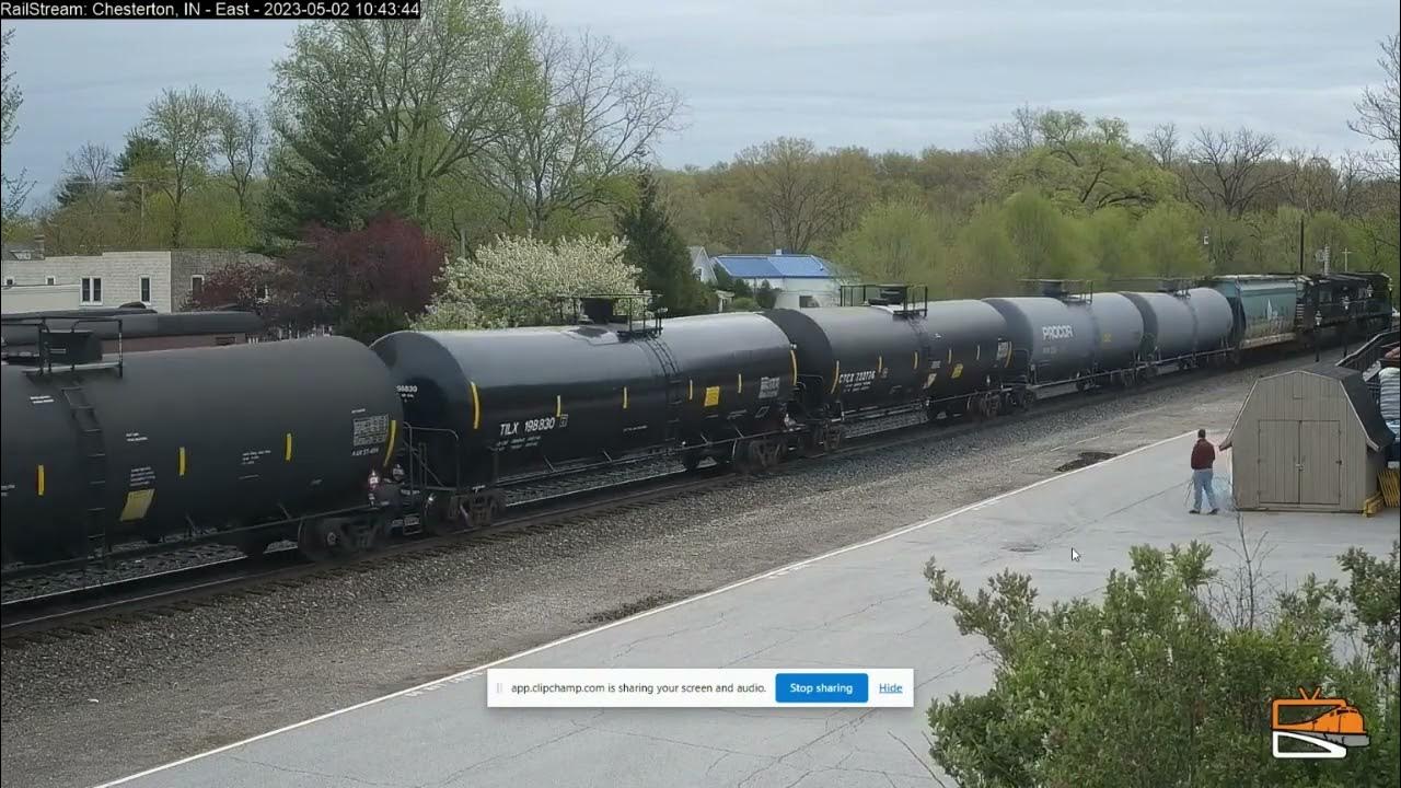 Railfanning Chesterton Railstream Part One ft Meets and Nice horns - YouTube