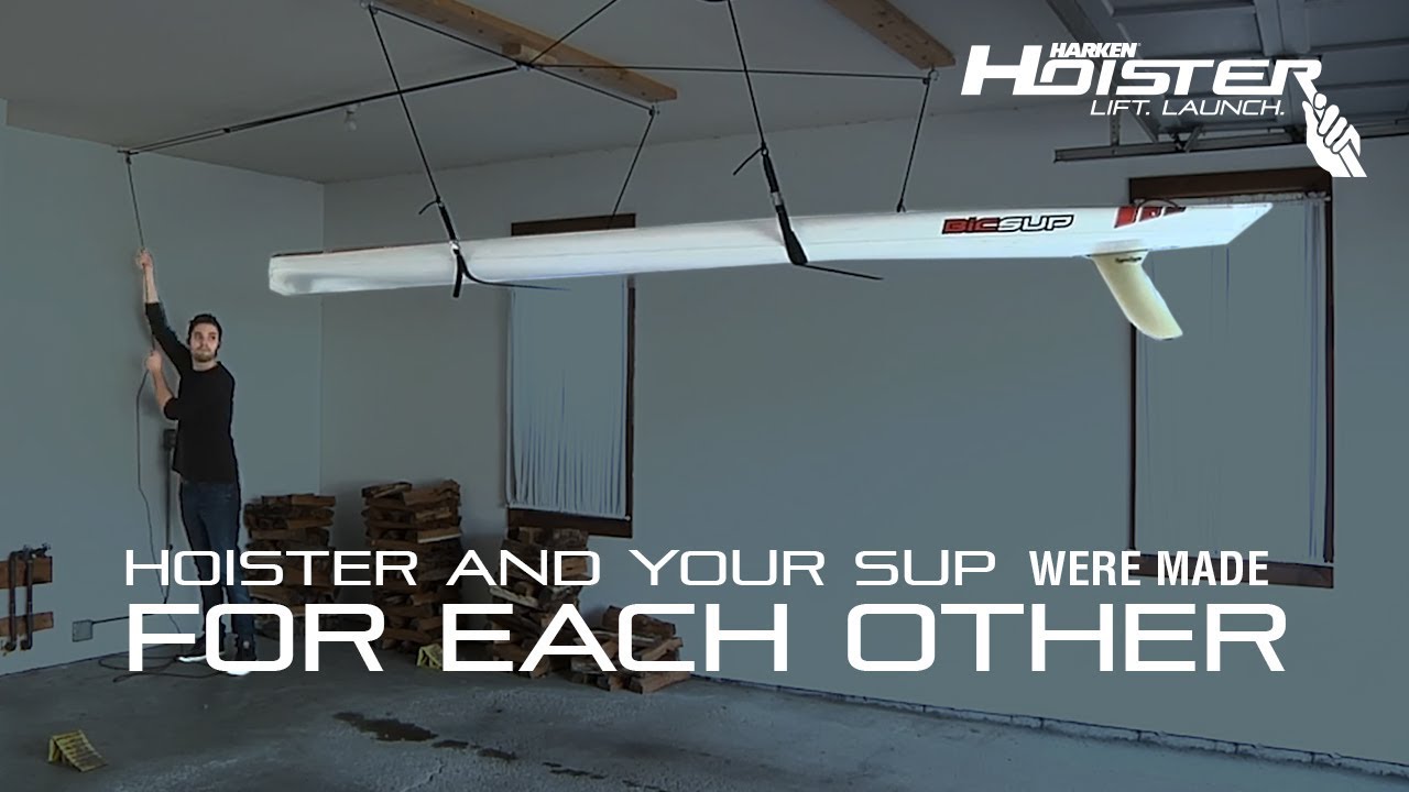 The Harken Hoister and your SUP were made for each other. - YouTube