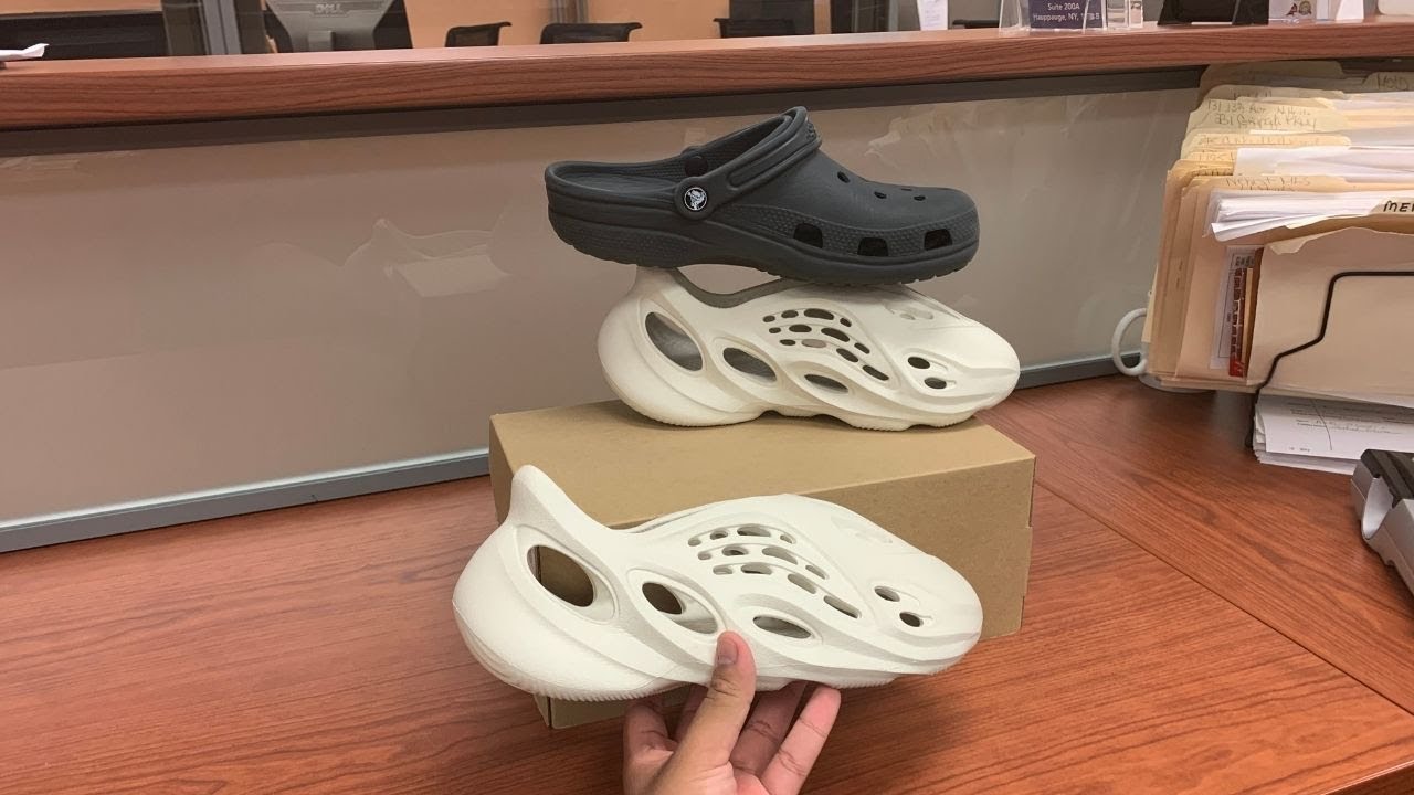 YEEZY FOAM RUNNER VS. CROCS! REVIEW & ON FEET! MUST COP?!?! - YouTube