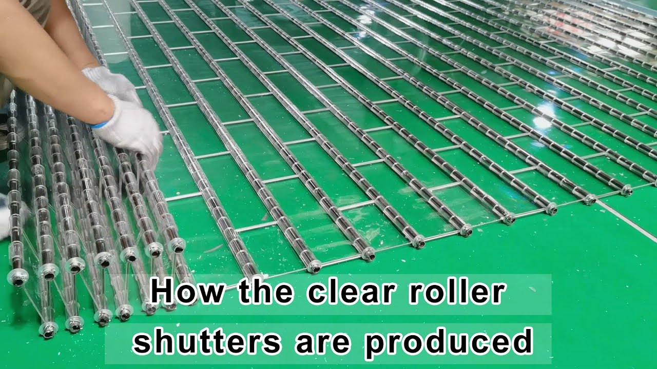 How the clear transparent polycarbonate roller shutter are produced ...