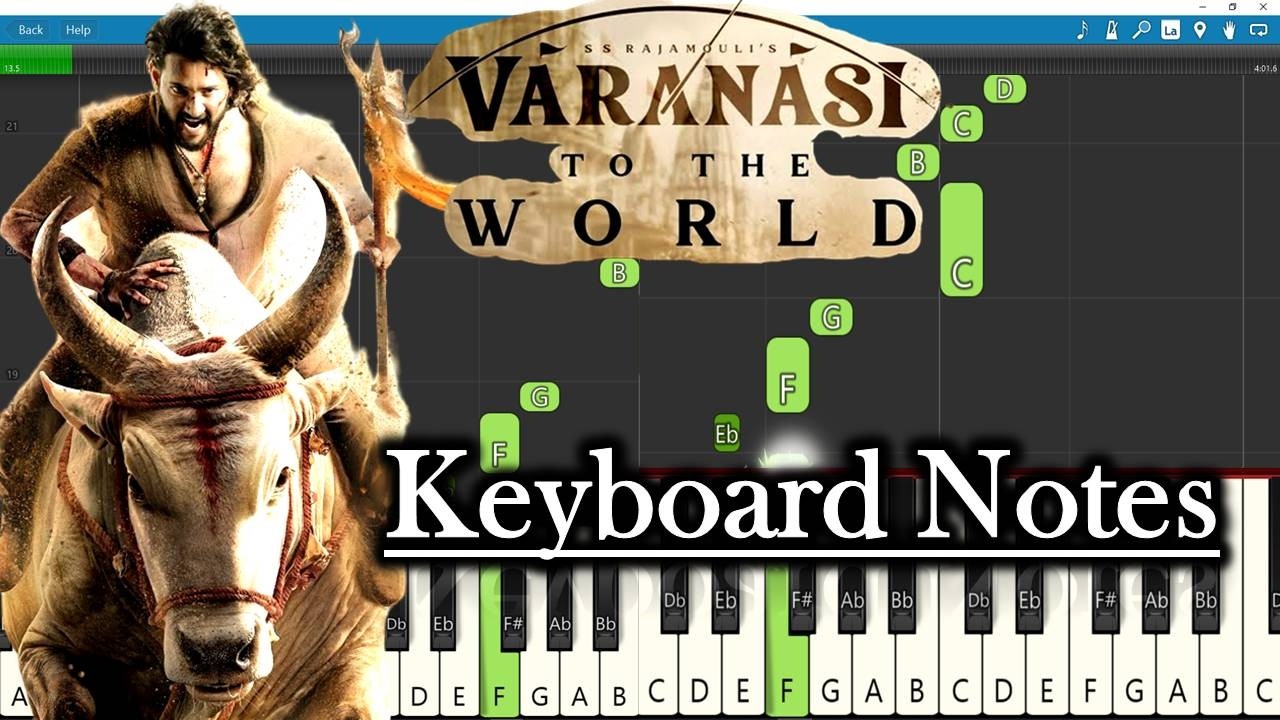 Varanasi BGM Keyboard Notes | MM Keeravaani | Mahesh Babu | SS ...