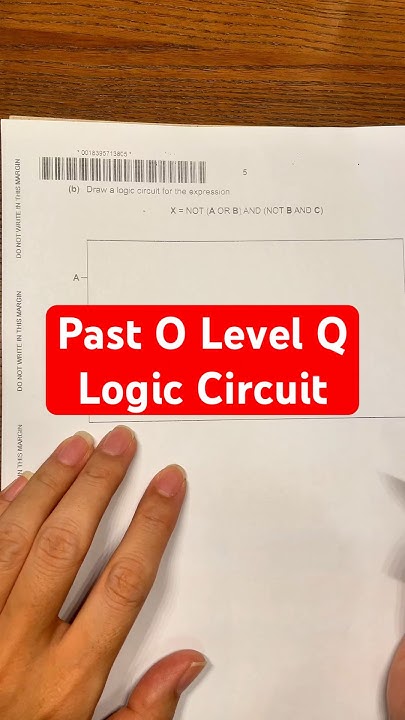 Past Year O Level Questions: how to draw logic circuit for an expression #computing #olevel # ...
