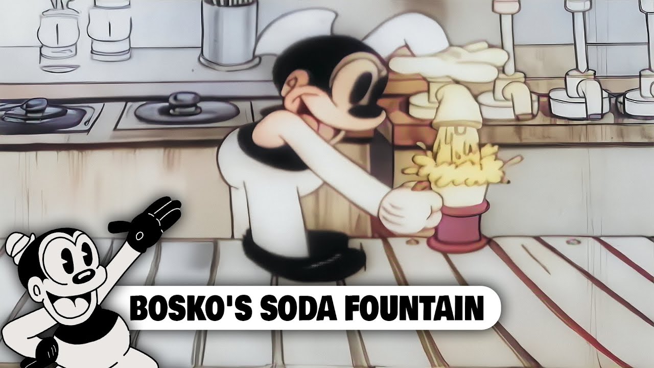 BOSKO'S SODA FOUNTAIN - Bosko Cartoons (1931) | Full Cartoon Episode ...