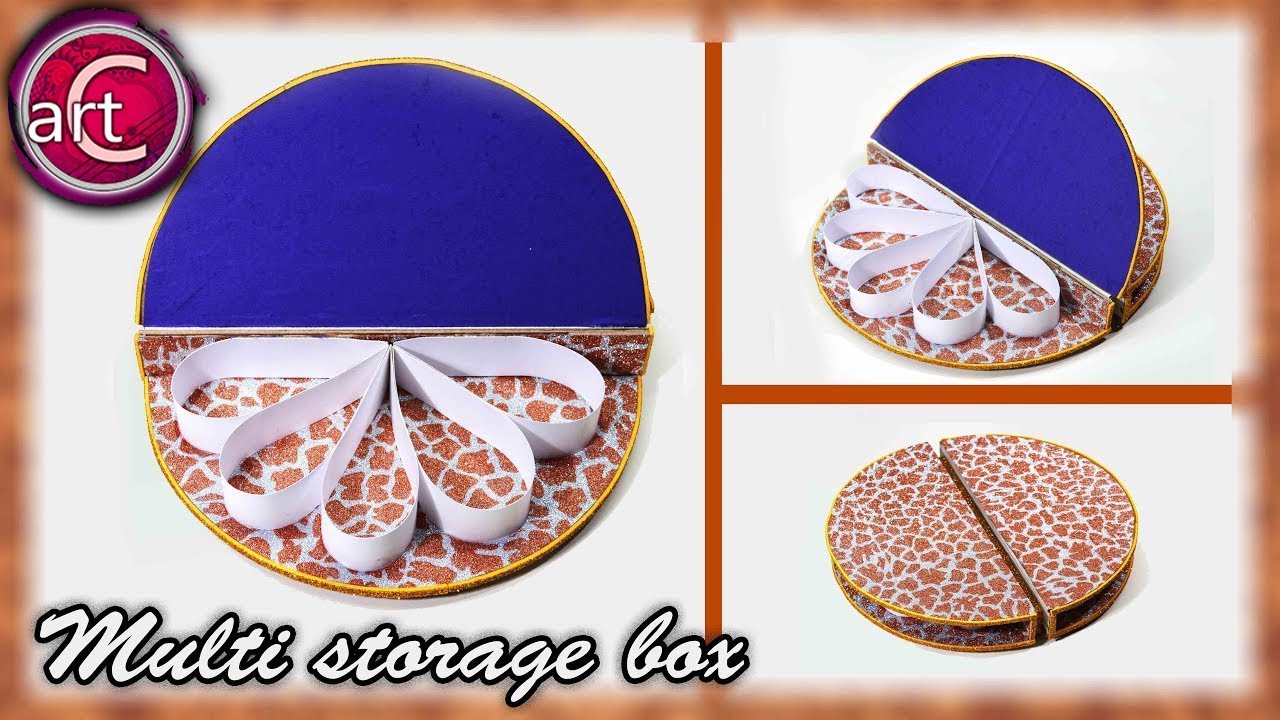 Best out of waste : Multi Storage Box | DIY Card Board Box | Color Box ...