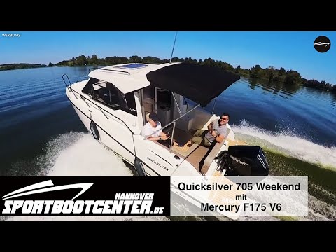 Quicksilver 705 Weekend mit Mercury F175 V6 - YouTube