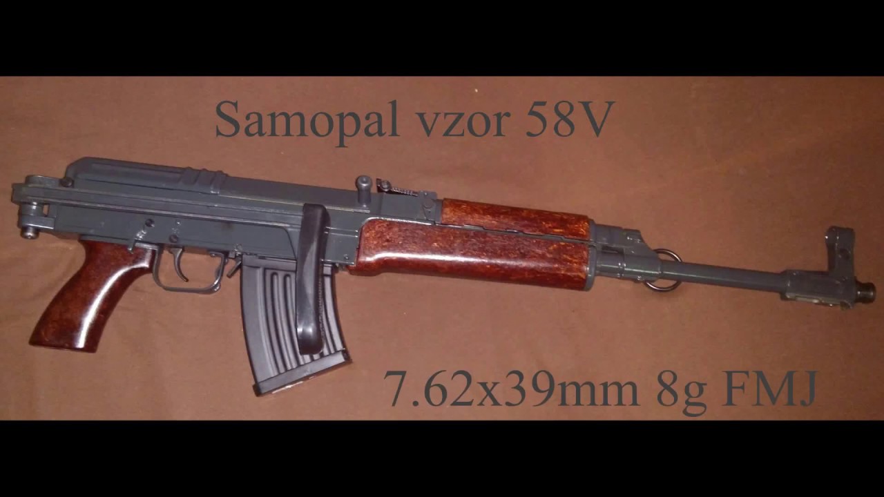 Medium-range shooting with Sa vz58 V using iron sights - YouTube