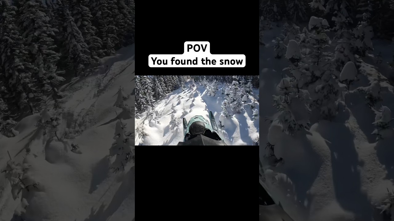 Turbo sled in deep snow #snowmobile - YouTube