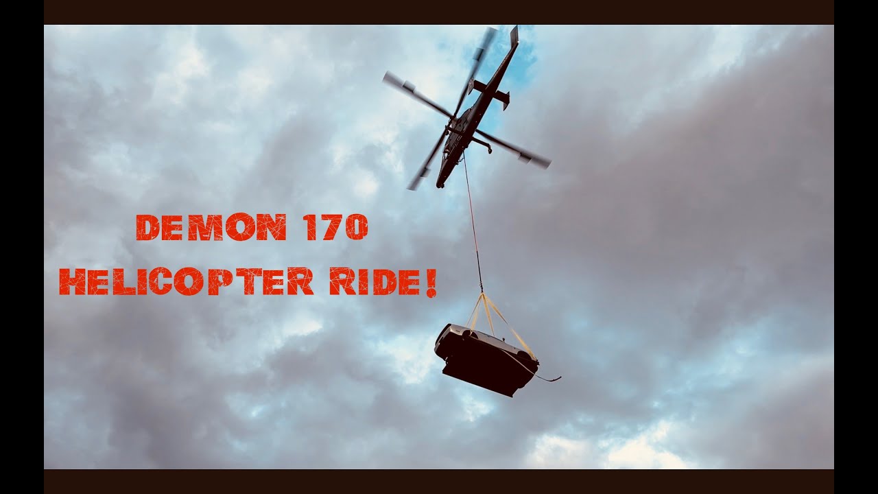 The HELICOPTER RIDE for the 2023 Dodge Challenger SRT Demon 170 - Dodge ...