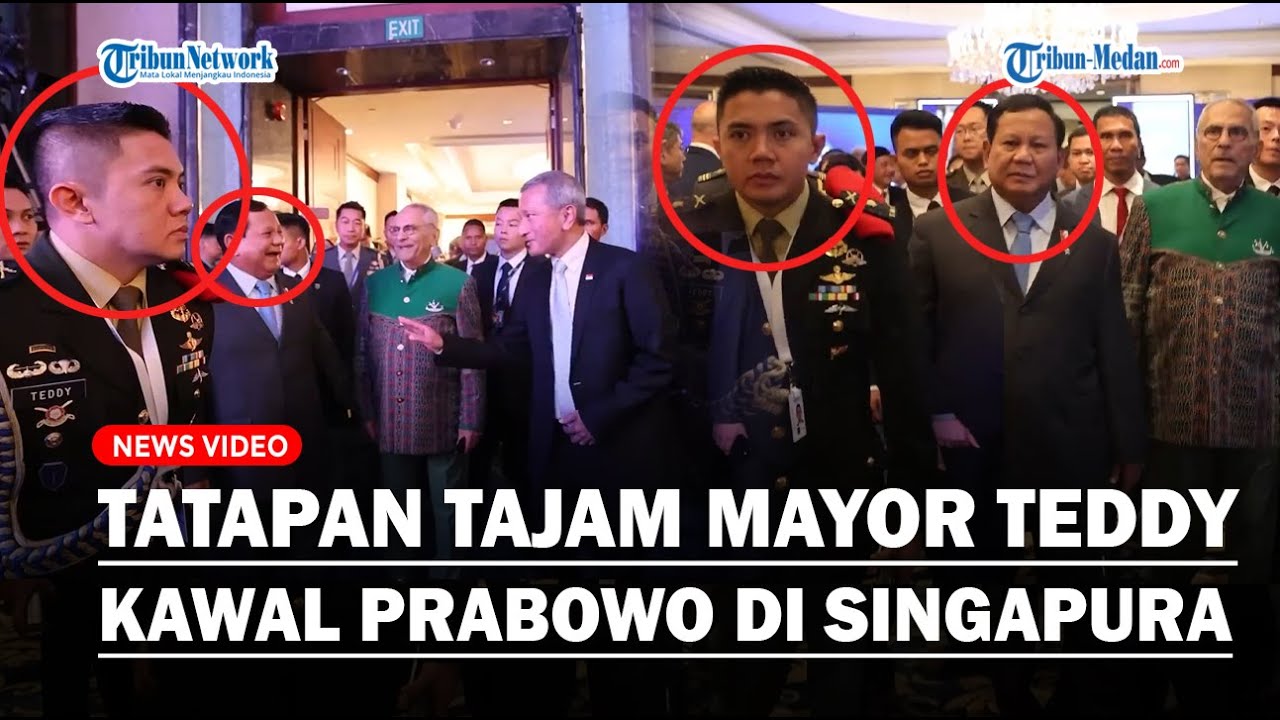 Tatapan Tajam Mayor Teddy Kawal Prabowo Saat Salami para Pemimpin ...