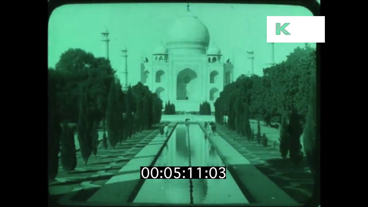 1920 Taj Mahal Footage, from 35mm Nitrate Film, India - YouTube