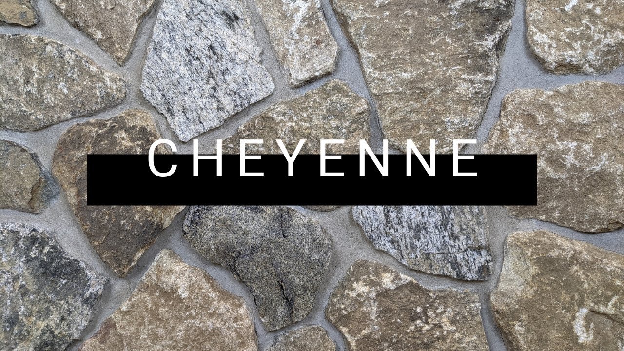 Cheyenne Real Granite Cobblestone Thin Veneer - YouTube
