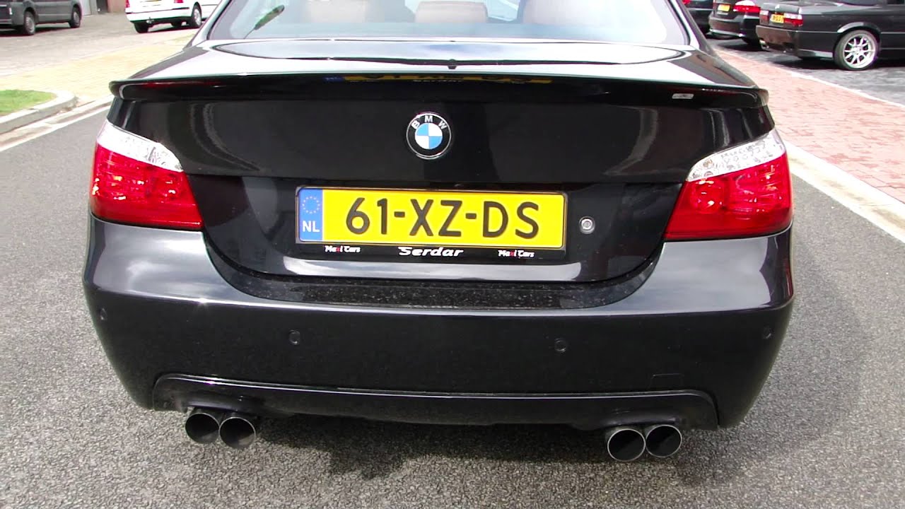 BMW E60 545i V8 Duplex exhaust system GREAT SOUND By Maxiperformance ...