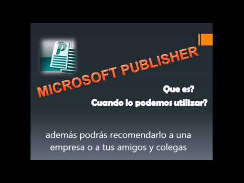 Introduccion a Microsoft publisher - YouTube