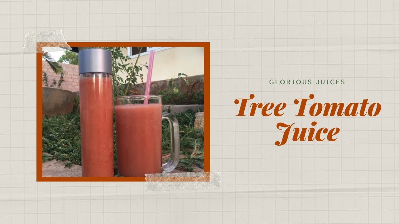 How To Make Tree Tomato Juice ( Tamarillo Juice) - YouTube