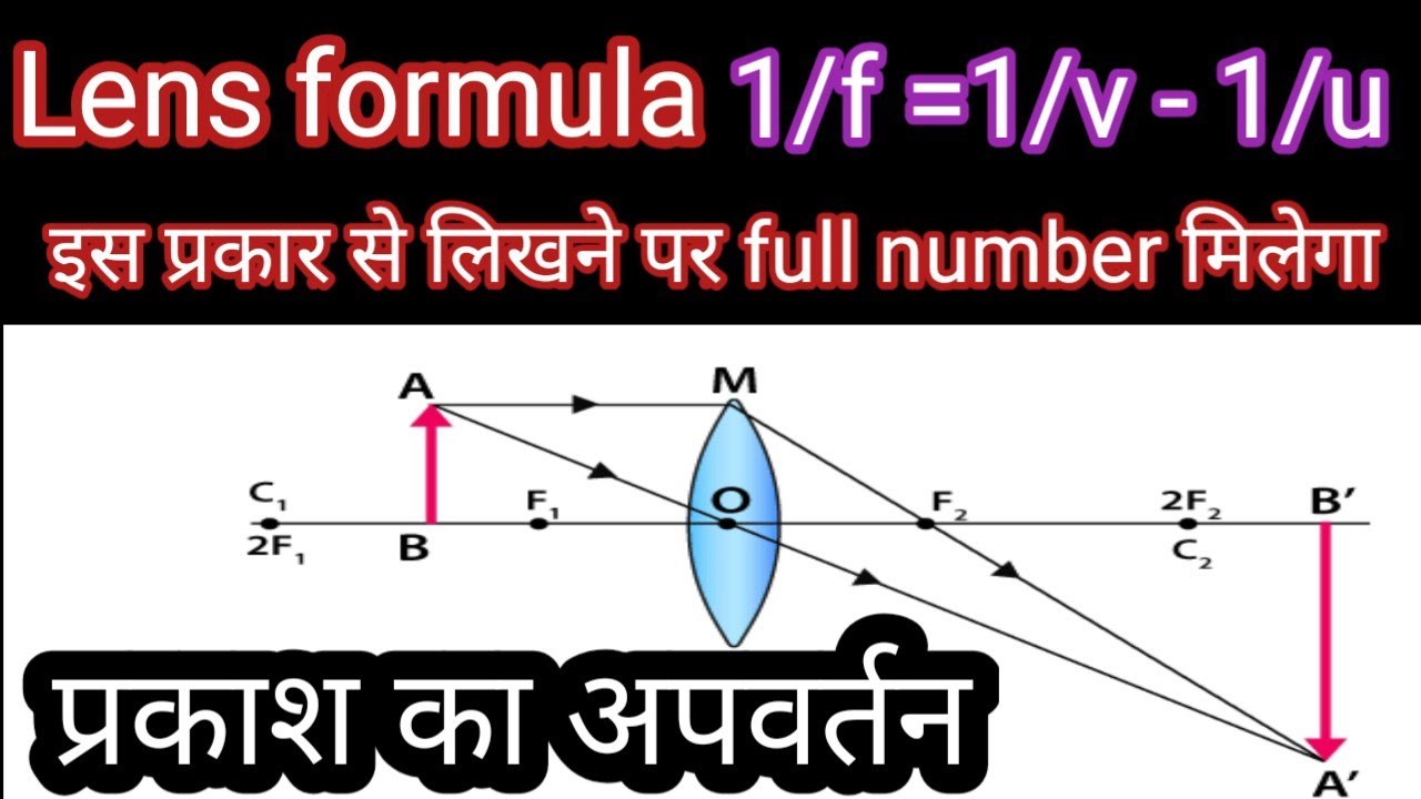 Lens formula// Refraction of light( प्रकाश का अपवर्तन) // Convex Lens ...