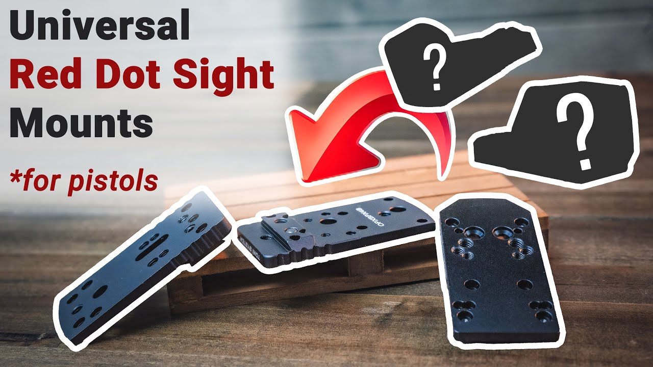 How to install and setup universal red dot mounts for pistols - YouTube