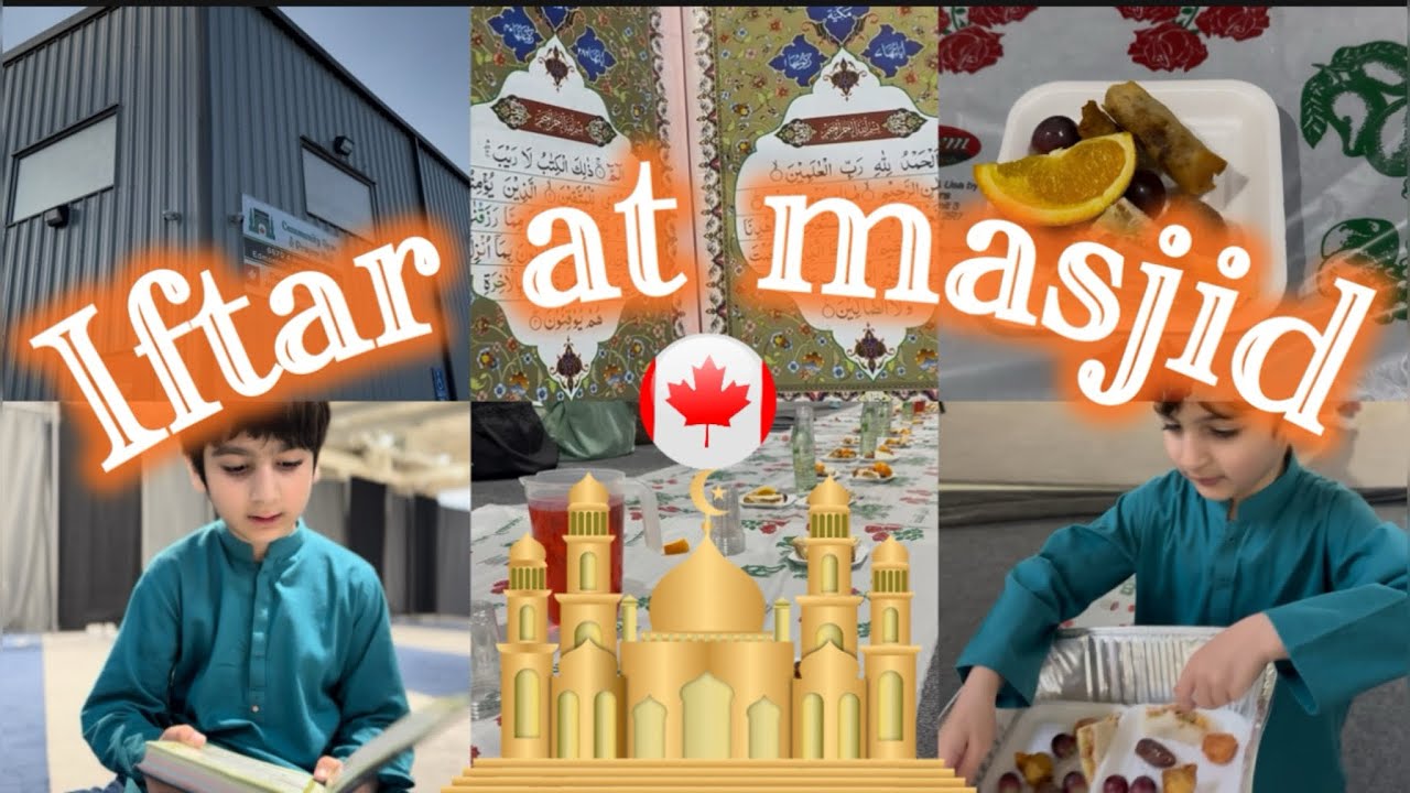 Masjid Iftari Experience🕌 | Family Iftar at Mosque During Ramadan - YouTube