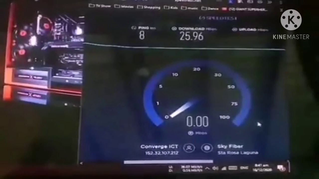 CONVERGE FIBER X PLAN 1500 SPEEDTEST - YouTube